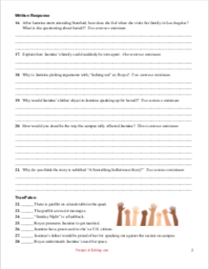 Fresh Ink: "One Voice: A Something In-Between Story" No-Prep Workbook ...