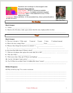 Fresh Ink: "Tags" No-Prep Workbook (by Myers) – ELA Hwy