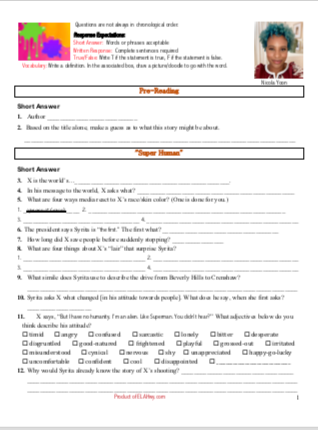 Fresh Ink: "Super Human" No-Prep Workbook (by Yoon) – ELA Hwy