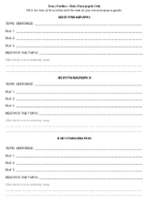 Essay Outline Graphic Organizer & Worksheet: Body Paragraphs – ELA Hwy