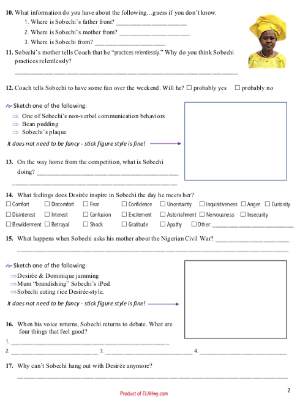 Black Enough: "Samson and the Delilahs” No-Prep Workbook (by Onyebuchi ...