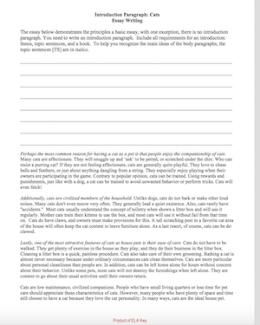 Introduction Paragraph Practice: Great for Beginners or Review – ELA Hwy