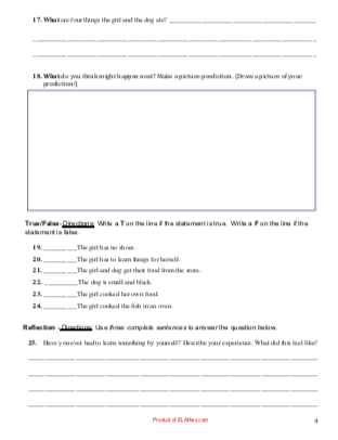 The Wild Girl by Chris Wormell: Reading Comprehension Workbook – ELA Hwy