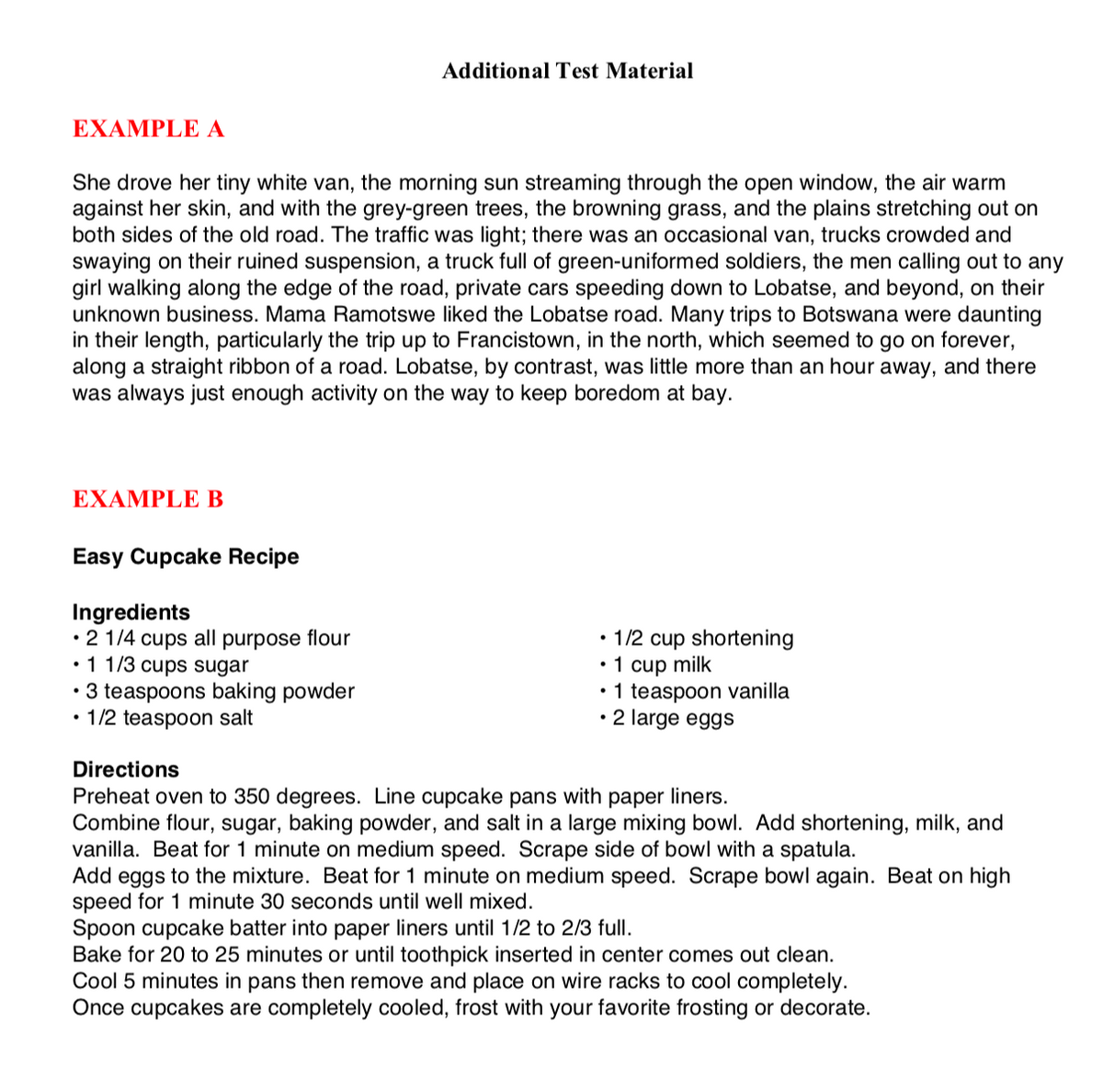 Types of Writing Test: Narrative, Expository, Descriptive, Persuasive ...