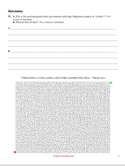 The Marrow Thieves by Cherie Dimaline: Test 1, Pgs. 1-99 – ELA Hwy