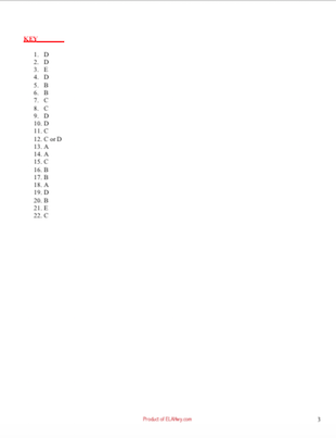 The Night Wanderer: Test 2, Ch 5-12 – ELA Hwy