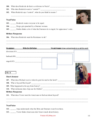 On a Clear Day by Walter Dean Myers: Novel Workbook – ELA Hwy