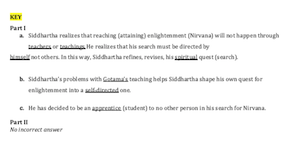 Siddhartha by Herman Hesse: Writing Activity for Chapter Gotama – ELA Hwy