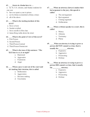 Monster: Novel Test – ELA Hwy