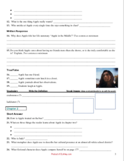 Apple in the Middle by Dawn Quigley: No-Prep UNIT – ELA Hwy