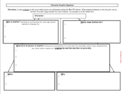 Character Graphic Organizer: Close Reading, Word doc – ELA Hwy